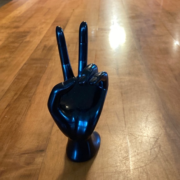 Vintage | Jewelry | Peace Sign Hand Art Sculpture | Poshmark